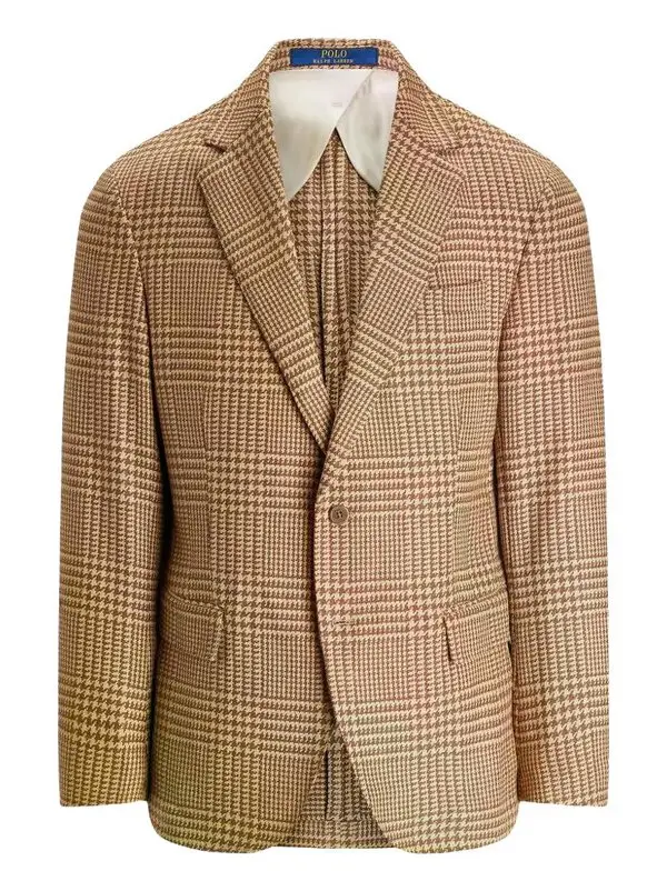 Polo Ralph Lauren Checked Single-breasted Blazer - Brown