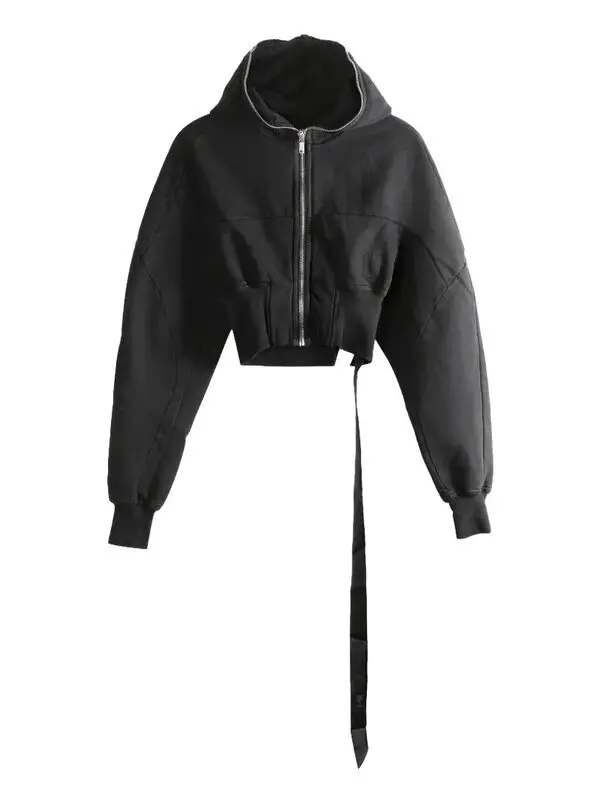 Rick Owens Zip-up Hoodie - Black