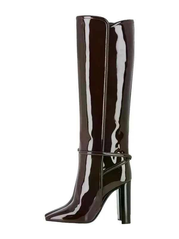 Saint Laurent Jane High-heel Boots - Brown