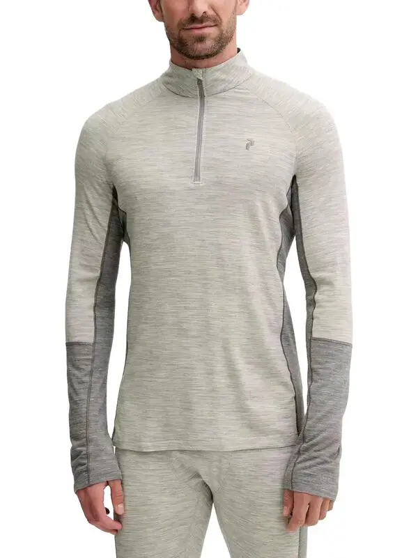 PEAK PERFORMANCE Half-zip Long-sleeve Top - Grey