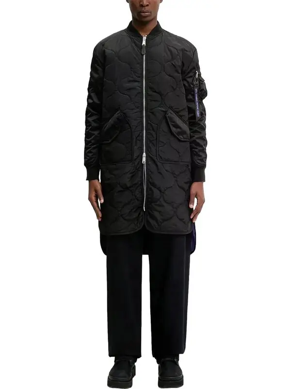 Alpha Industries Quilted Pattern Coat - Black