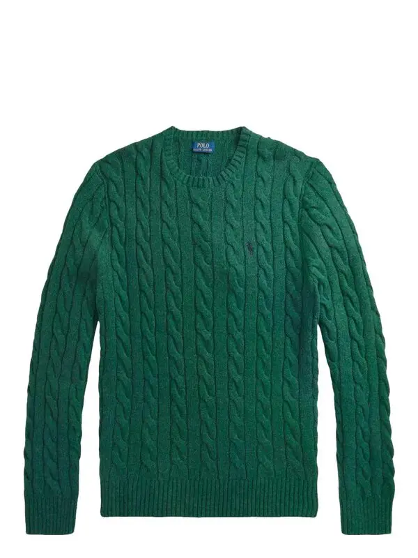 Polo Ralph Lauren Cable-knit Crew-neck Sweater - Green