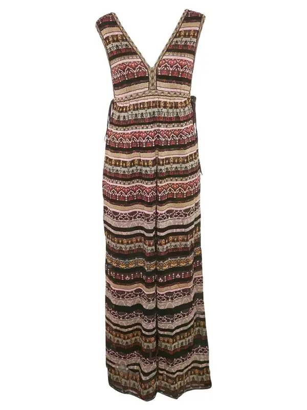 Missoni Stripe Lurex Knit Maxi Dress - Black