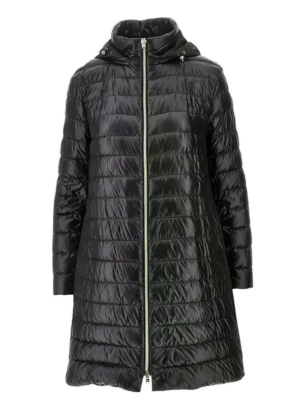 Herno Hooded Padded Coat - Black