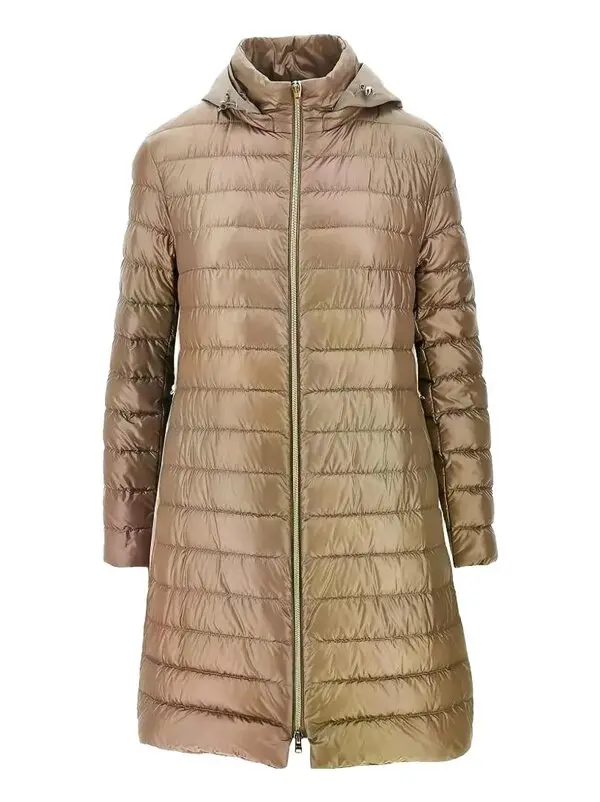 Herno Hooded Padded Coat - Neutrals