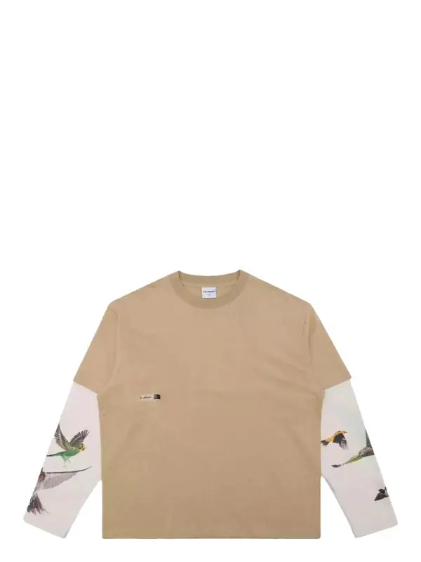 STUDENTS GOLF Bird-print T-shirt - Neutrals