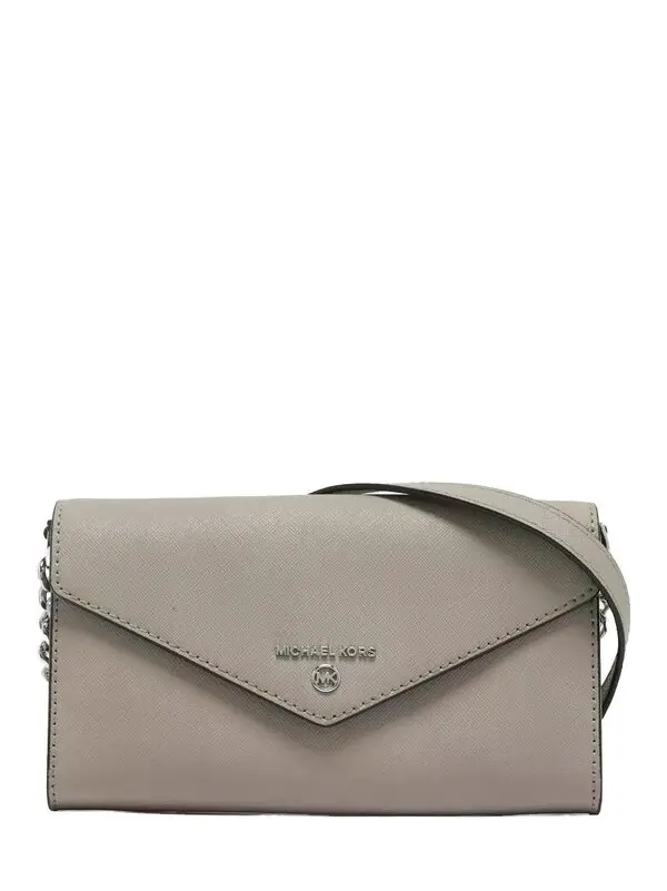 Michael Kors Envelope Leather Mini Bag - Grey