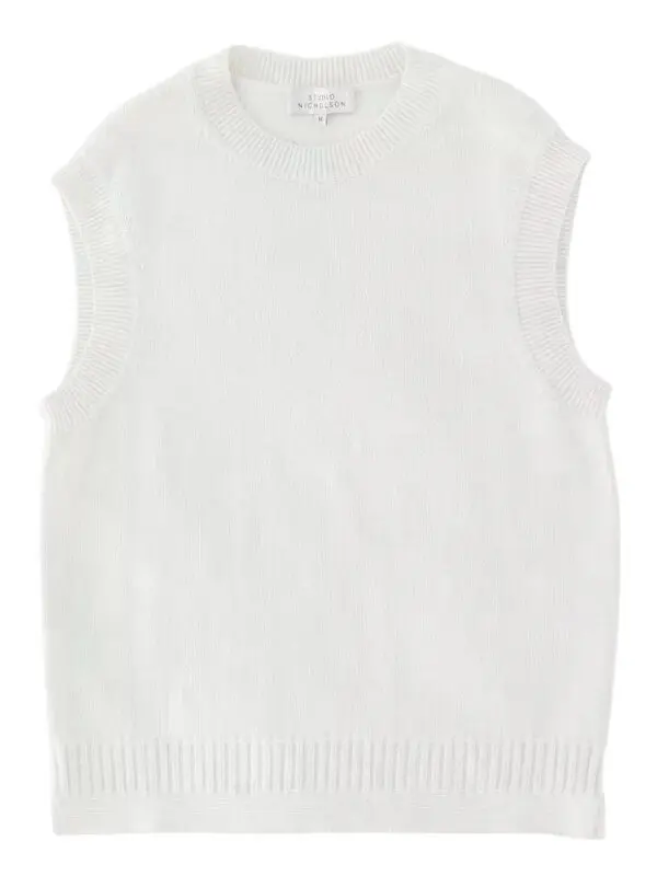 Studio Nicholson Hashi Knit Vest - White