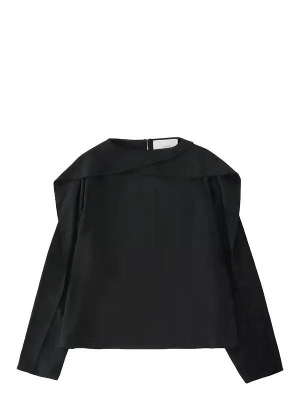 Studio Nicholson Drape Cuff Emmet Top - Black