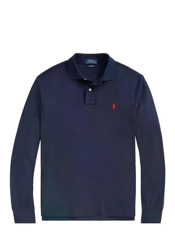 Polo Ralph Lauren Long-sleeve Logo Polo Shirt - Blue