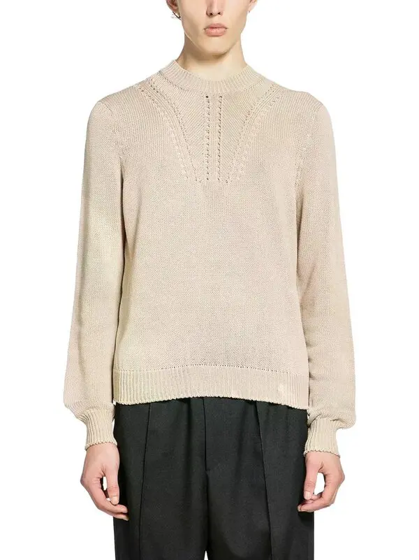 JIL SANDER Cn Long-sleeve Sweater - Neutrals