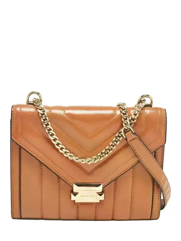 Michael Kors Whitney Quilted Leather Shoulder Bag - Brown