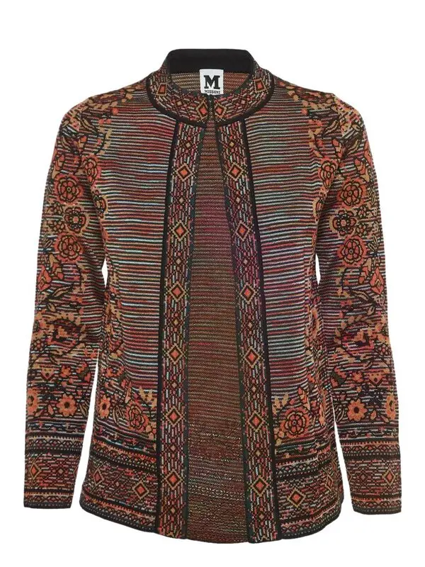 Missoni Long-sleeved Floral Cardigan - Red