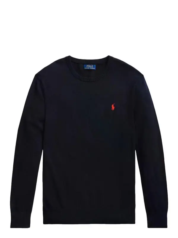 Polo Ralph Lauren Long-sleeve Logo-detail Sweater - Blue