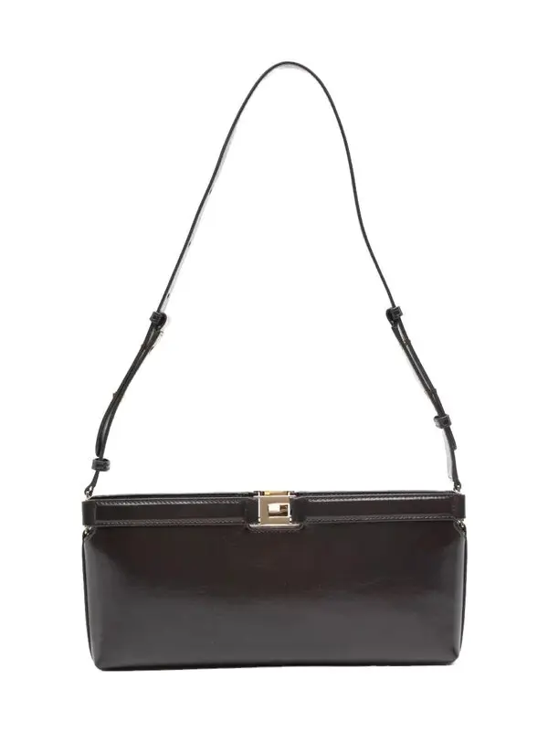 Elisabetta Franchi Rectangular Shoulder Bag - Brown
