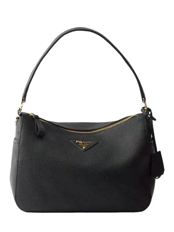 Prada Leather Shoulder Bag - Black