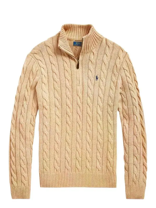 Polo Ralph Lauren Cable-knit Zip Sweater - Neutrals