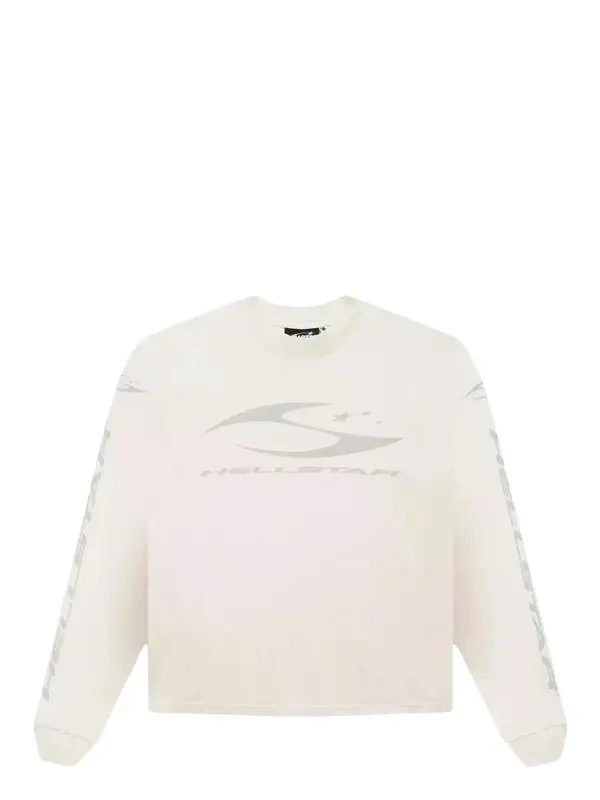 HELLSTAR Logo Long-sleeve T-shirt - Neutrals