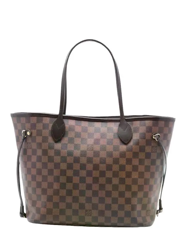 LOUIS VUITTON 2017 Damier Ebene Neverfull Mm Tote Bag - Brown
