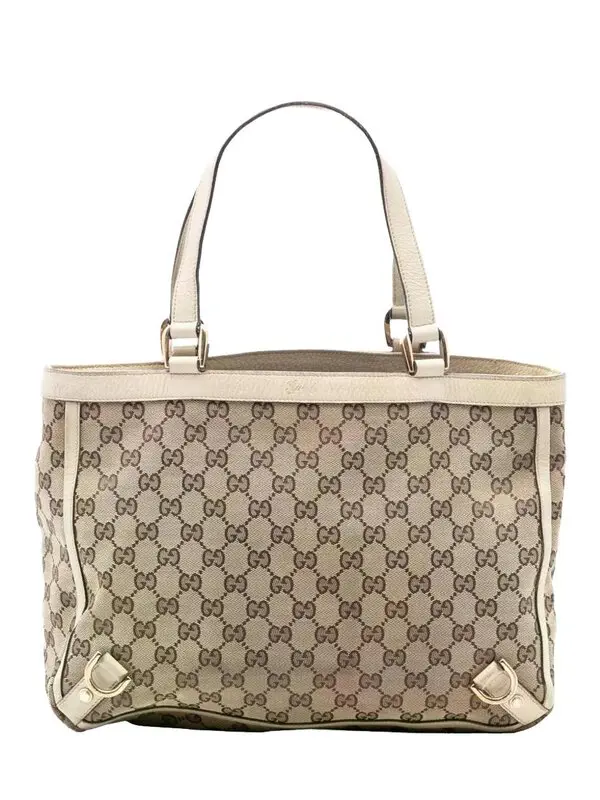 Gucci Gg Canvas Abbey D-ring Tote Bag - Brown
