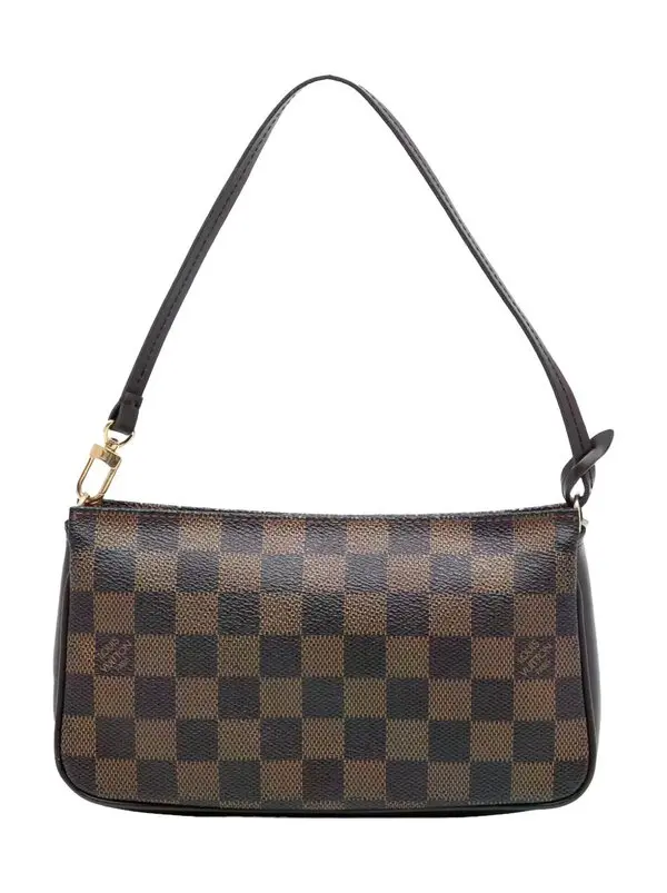 LOUIS VUITTON 2002 Damier Ebene Navona Shoulder Bag - Brown