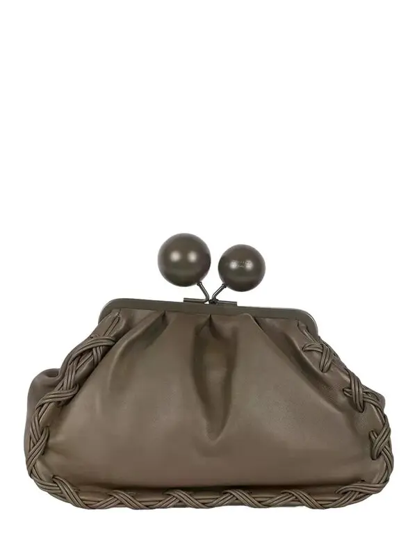 Max Mara Medium Pasticciono Kiss-lock Clutch - Green