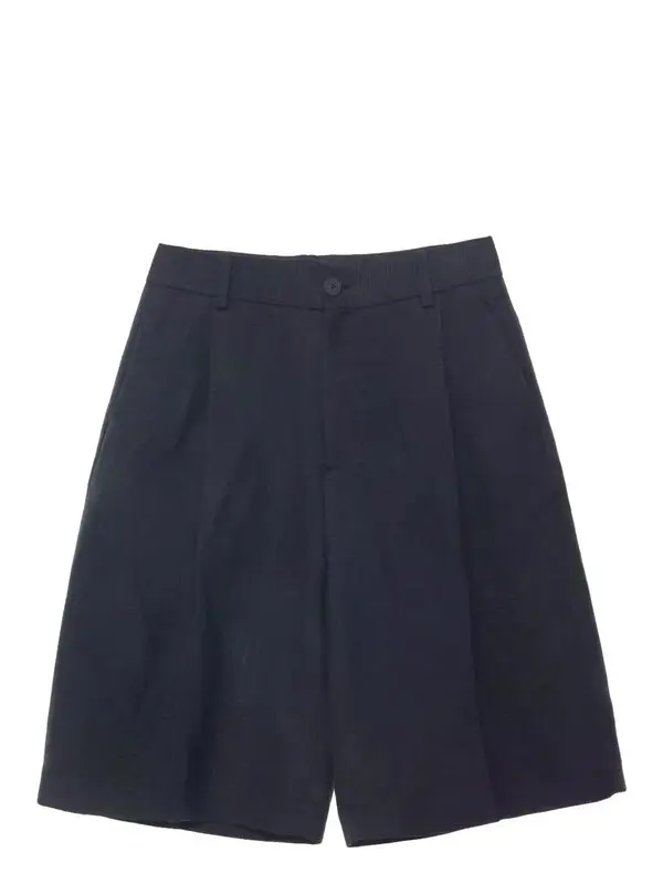 Studio Nicholson Pleated Tailored Shorts - Blue