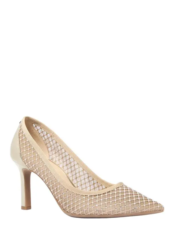 Michael Kors Willa Embellished Mesh Pumps - Gold