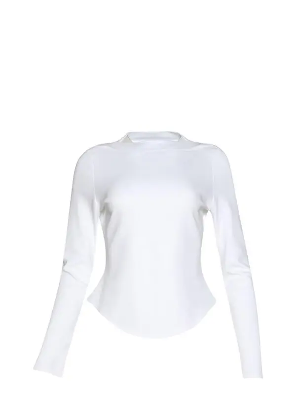 ALAÃA Long Sleeve Tee - White
