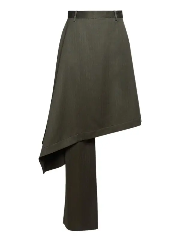 Bottega Veneta Stripe Subtle Skirt - Green