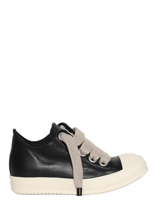Rick Owens Temple Jumbolace Low Sneakers - Black