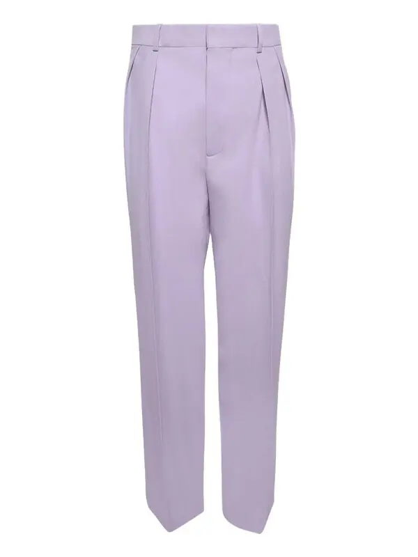 Wardrobe.NYC Tapered Low-rise Trousers - Purple