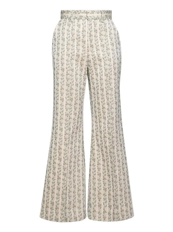 Rosie Assoulin Paneled Flare Pant - Cream