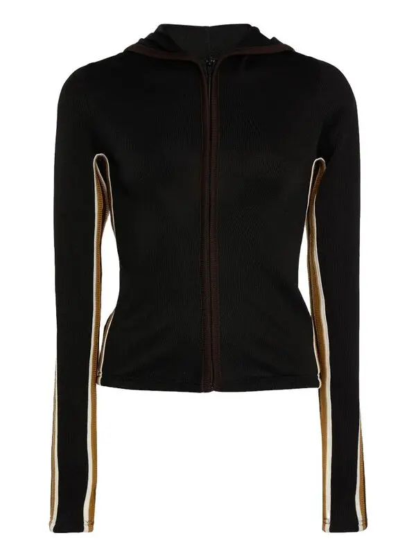 Christopher Esber Ribbed Hoodie - Black