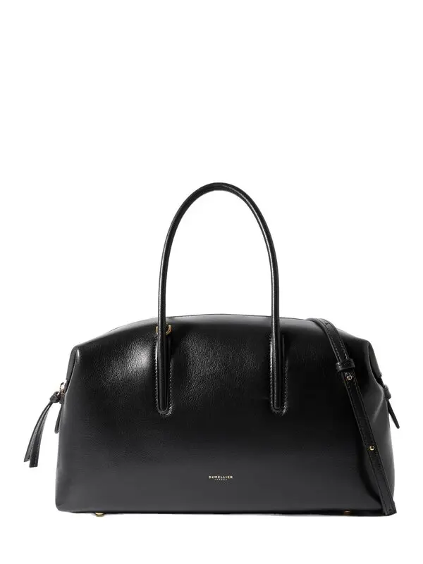 DEMELLIER The Midi Stockholm Textured-leather Tote Bag - Black
