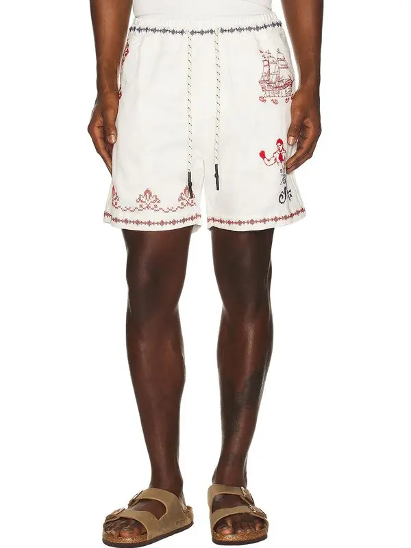 Agua Bendita Miloh Printed Shorts - White