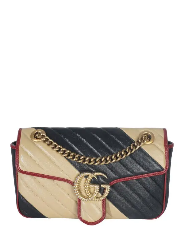 Gucci Matelasse Calfskin Marmont Shoulder Bag - Multicolor