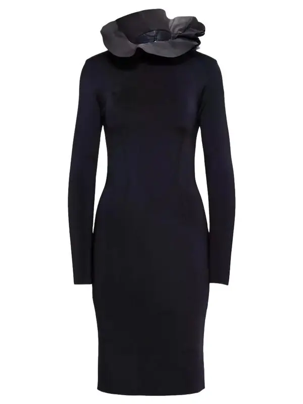 Ralph Lauren Ruffled Midi Dress - Blue