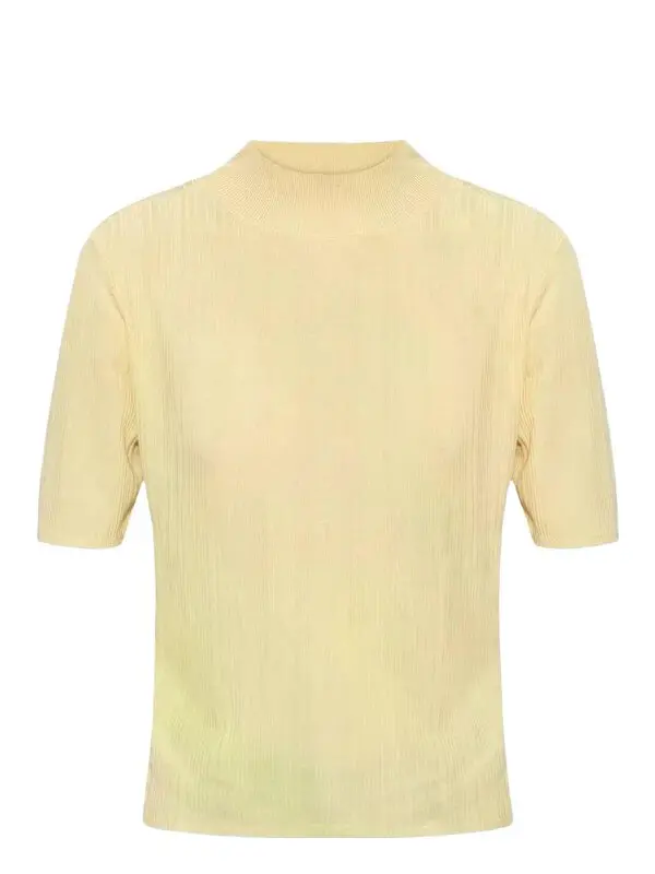 Officine Générale Laya Ribbed Short-sleeve T-shirt - Yellow