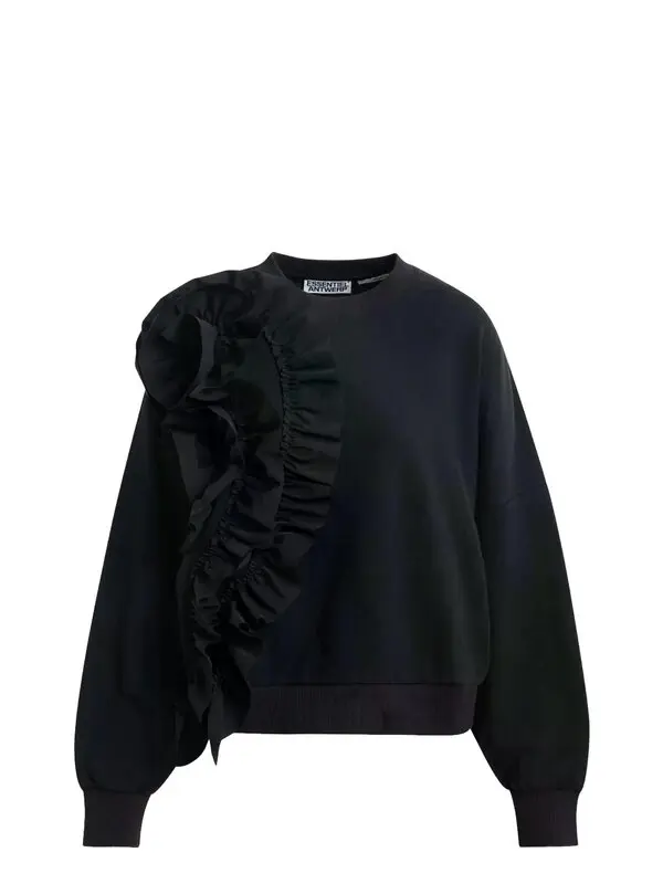 Essentiel Antwerp Ruffled Sweatshirt - Black
