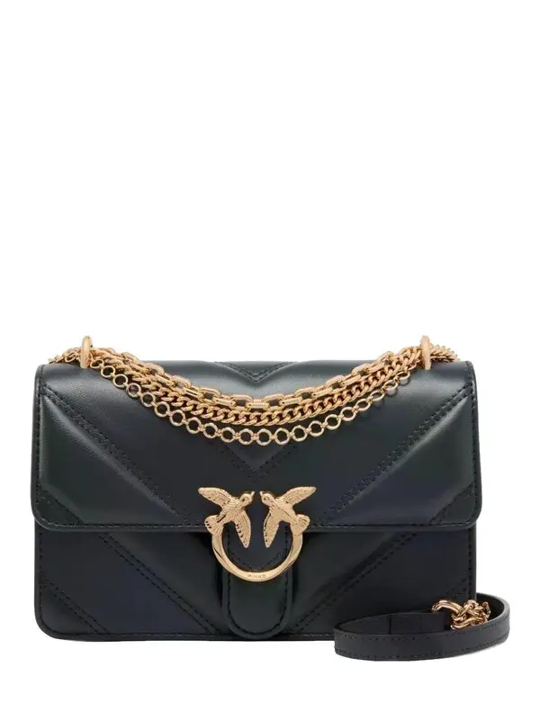 Pinko Love Bag One Chevron Shoulder Bag - Grey