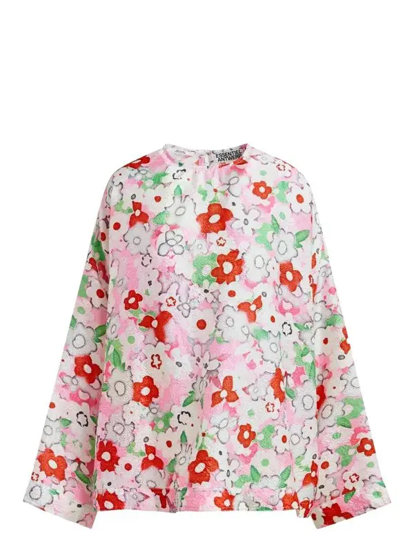 Essentiel Antwerp Floral-print Blouse - Neutrals