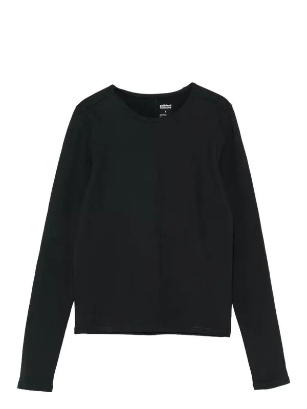 GIRLFRIEND COLLECTIVE Reset Long-sleeve Fitted Performance T-shirt - Black