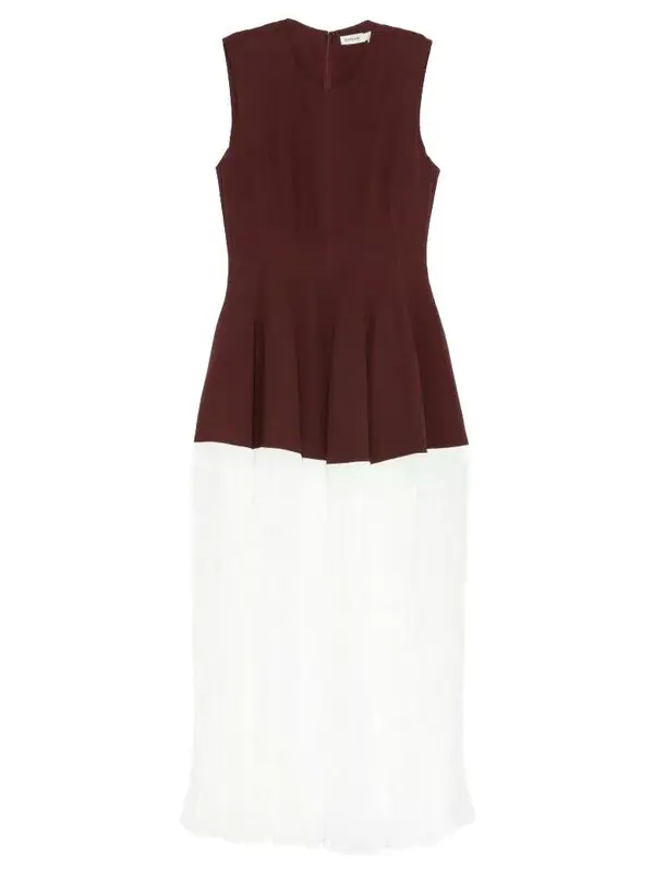 Simkhai Pleated Maxi Dress - Brown