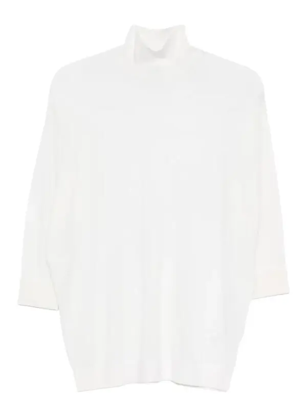 Dorothee Schumacher Roll-neck Three-quarter-sleeve Sweater - Neutrals