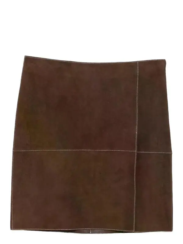 P.a.r.o.s.h Minuetto Mini Skirt - Brown