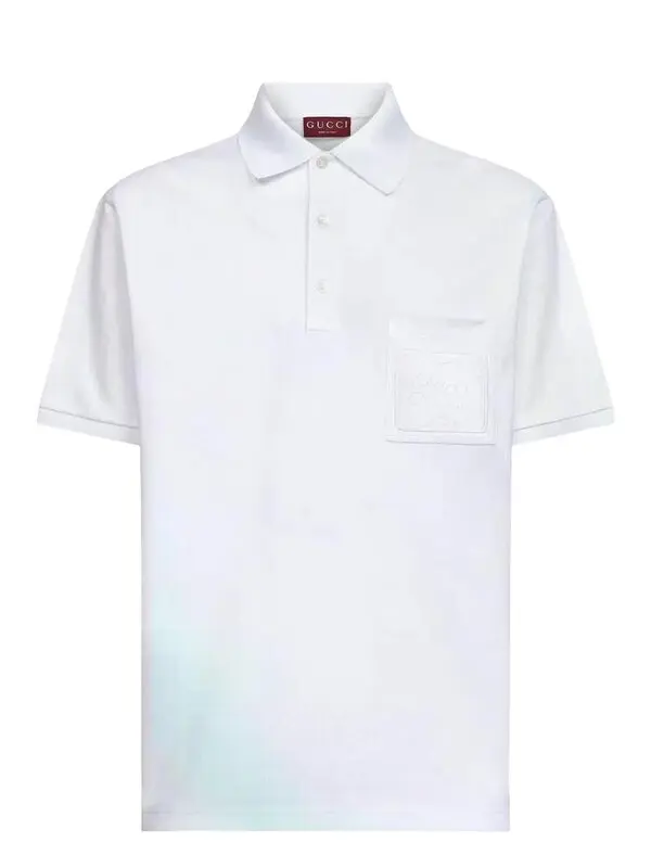 Gucci Patch-pocket Polo Shirt - White