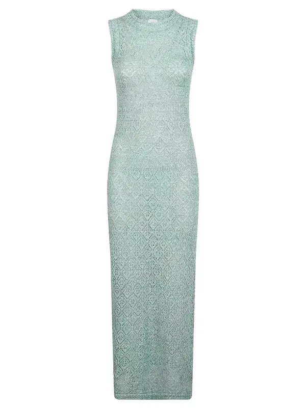 Eleventy Knit Midi Dress - Green