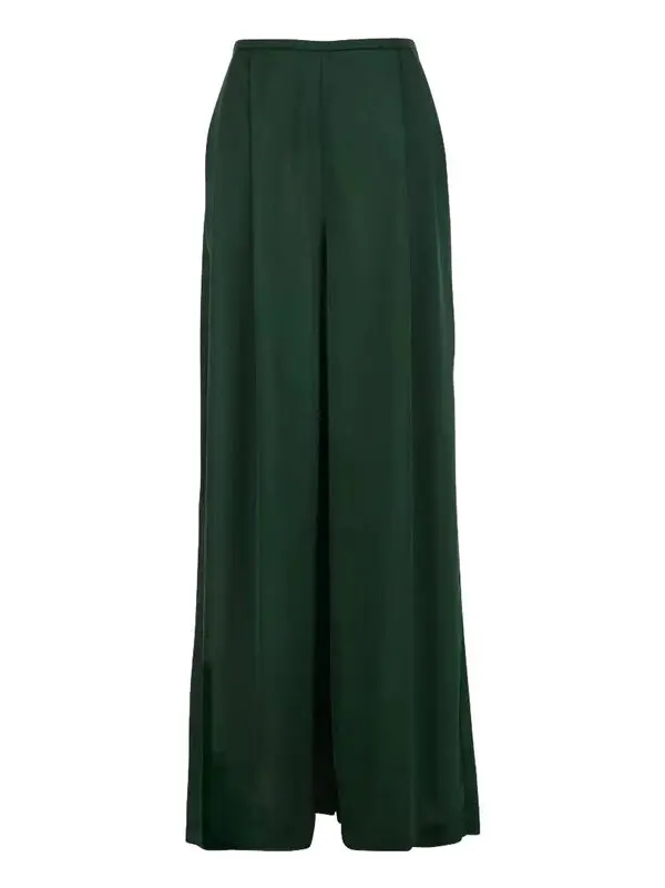 Norma Kamali Elasticated Palazzo Pants - Green