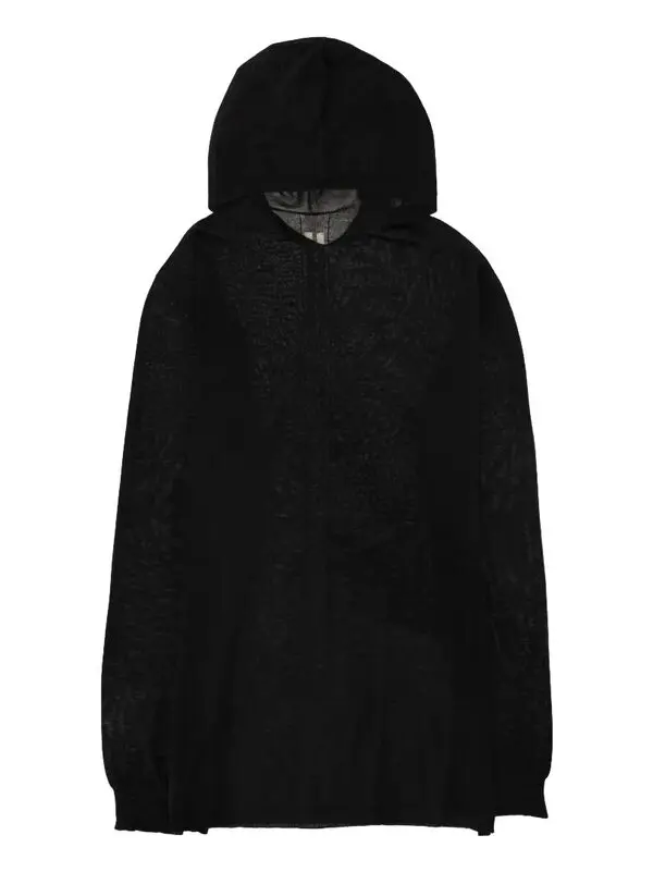 Rick Owens Long Sleeve Hoodie - Black